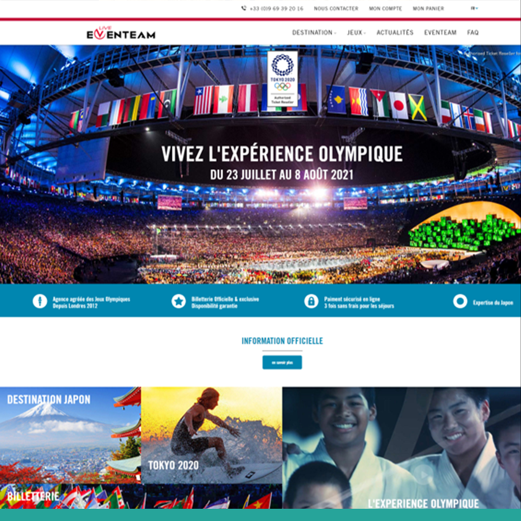 TOKYO 2020 OLYMPIC GAMES WEBSITE - Eventeam Groupe - Vos plus grands ...